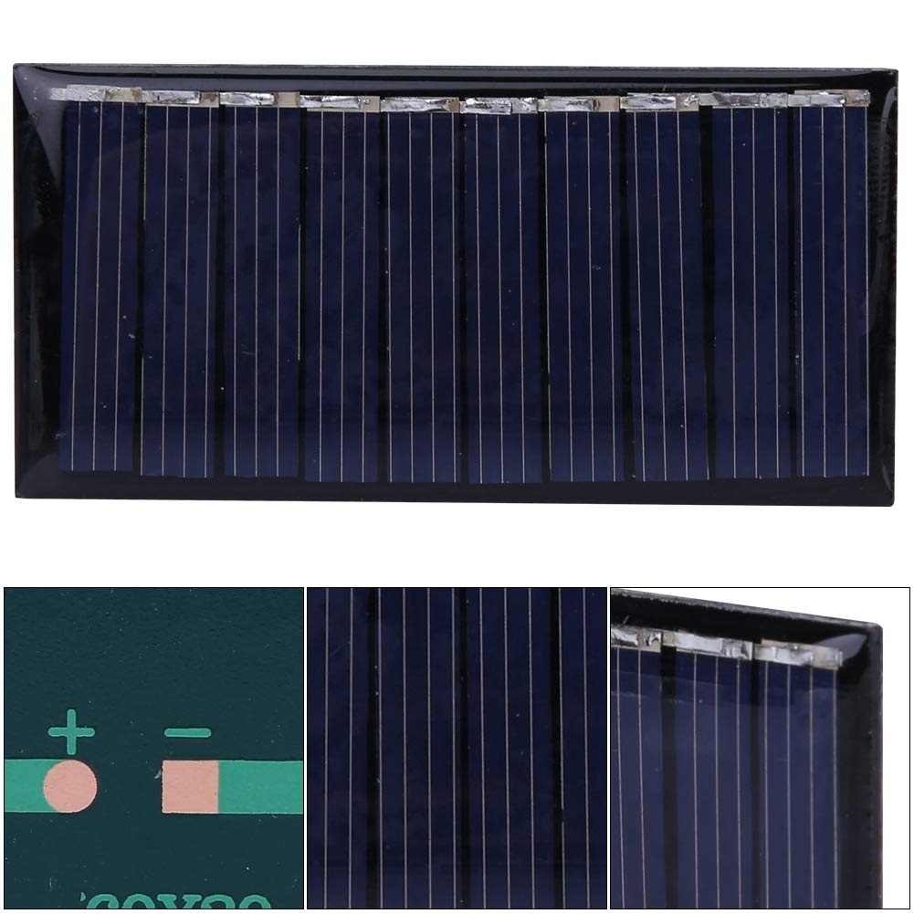 Solar Panels Battery Charger - 50MA 5V Mini Solar Panel Battery Charger Polycrystalline Silicon Outdoor Charging Power Supply