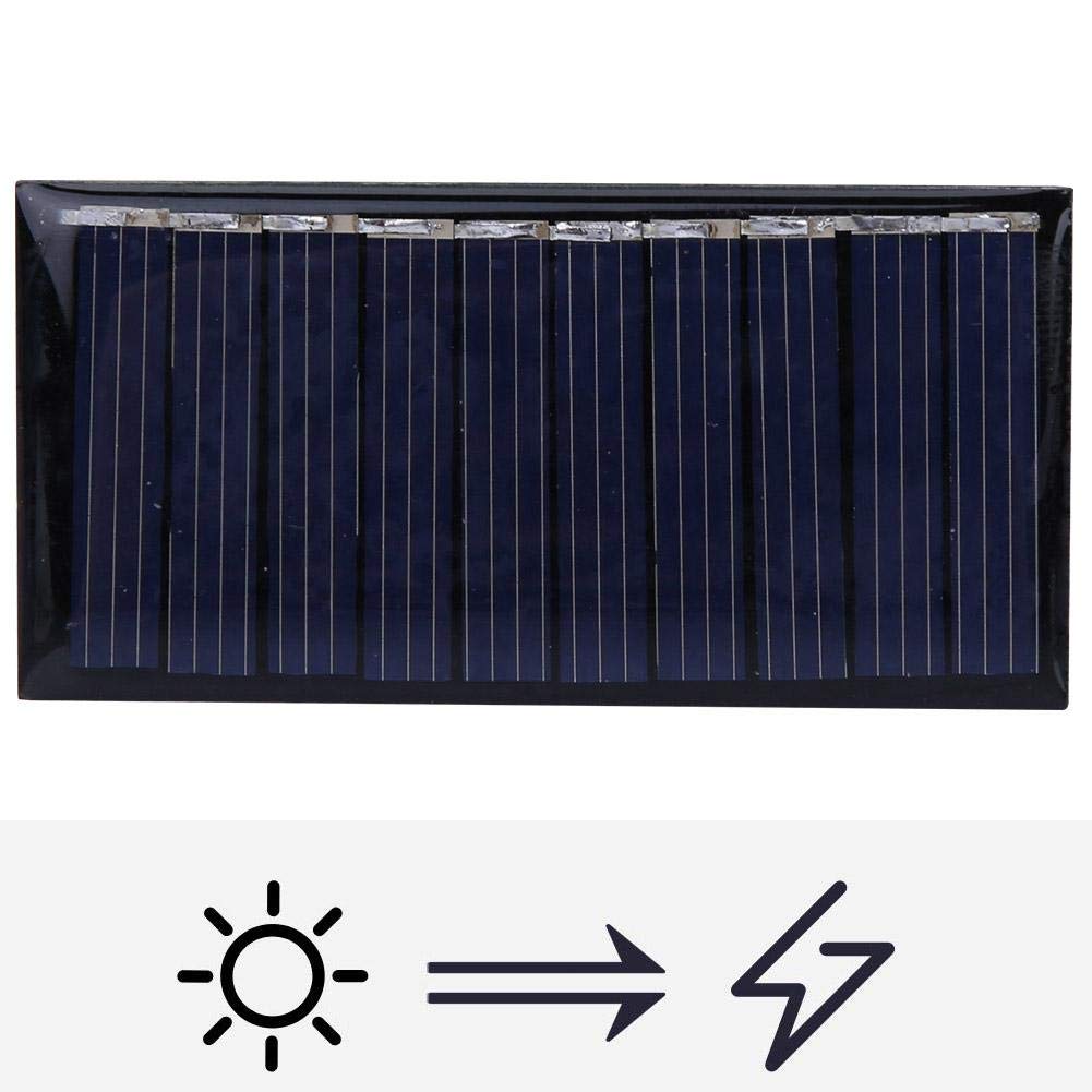 Solar Panels Battery Charger - 50MA 5V Mini Solar Panel Battery Charger Polycrystalline Silicon Outdoor Charging Power Supply