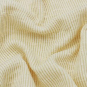 Texco Inc Solid Color Heavyweight Poly Cotton Spandex Sandwash 2x1 Rib Knit Fabric, Apparel DIY Projects, Cream 3 Yards