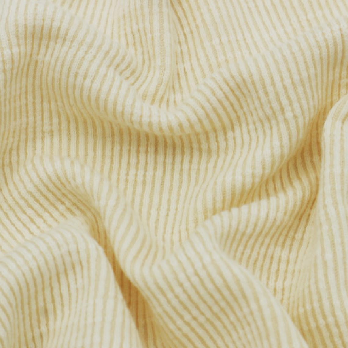 Texco Inc Solid Color Heavyweight Poly Cotton Spandex Sandwash 2x1 Rib Knit Fabric, Apparel DIY Projects, Cream 3 Yards