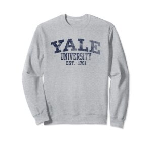 yale bulldogs vintage apparel est 1701 officially licensed sweatshirt