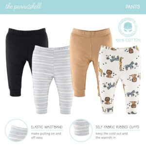 The Peanutshell Newborn Clothes & Essentials Set, 30 Piece Baby Layette Gift Set, 0-3 Month Outfits, Safari