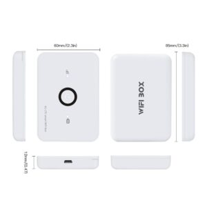 HOSAYA MF906 4G LTE WiFi Modem with Built-in Battery Portable 4G Router with SIM Card Slot High Speed Portable Travel Hotspot Mini Router Unlocked 4G mifi…