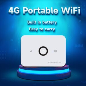 HOSAYA MF906 4G LTE WiFi Modem with Built-in Battery Portable 4G Router with SIM Card Slot High Speed Portable Travel Hotspot Mini Router Unlocked 4G mifi…