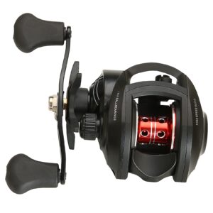 baitcasting reel,huiop ultra smooth 17 + 1 bb baitcasting fishing reel baitcaster 8kg max drag 8.0:1 gear ratio magnet braking system