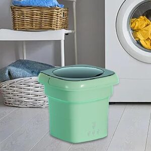 Portable Foldable Washing Machine, Compact Small Washer Lightweight 36W Mini Clothes Washer for Laundry Travel Apartment Sock Baby Clothes, green