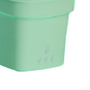 Portable Foldable Washing Machine, Compact Small Washer Lightweight 36W Mini Clothes Washer for Laundry Travel Apartment Sock Baby Clothes, green