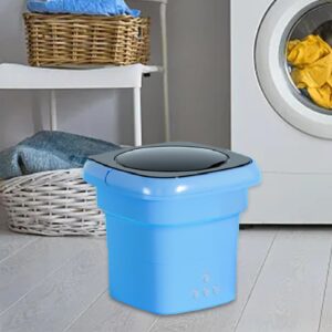 Portable Foldable Washing Machine, Compact Small Washer Lightweight 36W Mini Clothes Washer for Laundry Travel Apartment Sock Baby Clothes, blue