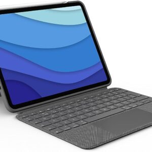 Logitech Combo Touch iPad Pro 11-inch (1st, 2nd, 3rd, 4th gen - 2018, 2020, 2021, 2022) Keyboard Case - Detachable Backlit Keyboard, Click-Anywhere Trackpad - Oxford Gray; USA Layout (Renewed)