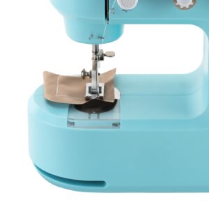 Multifunctional Sewing Machine, Stitch Travel Recharge Portable Craft Home Diy, Simple & Easy To Use, Perfect For Beginners, Electric & Pedal LED Homeuse Machine w/Free-Arm (Blue)