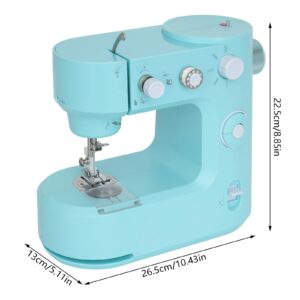 Multifunctional Sewing Machine, Stitch Travel Recharge Portable Craft Home Diy, Simple & Easy To Use, Perfect For Beginners, Electric & Pedal LED Homeuse Machine w/Free-Arm (Blue)