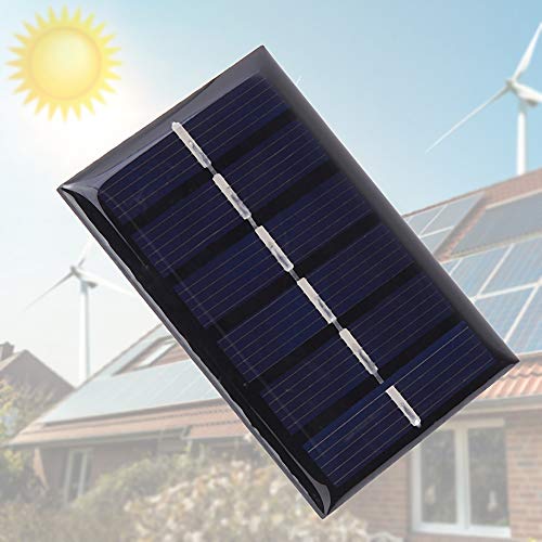 Delaman 3Pcs Solar Panel, 0.3W Polysilicon Solar Panel Charging Power Board Charger for Small Power Appliances