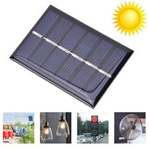 Delaman 3Pcs Solar Panel, 0.3W Polysilicon Solar Panel Charging Power Board Charger for Small Power Appliances