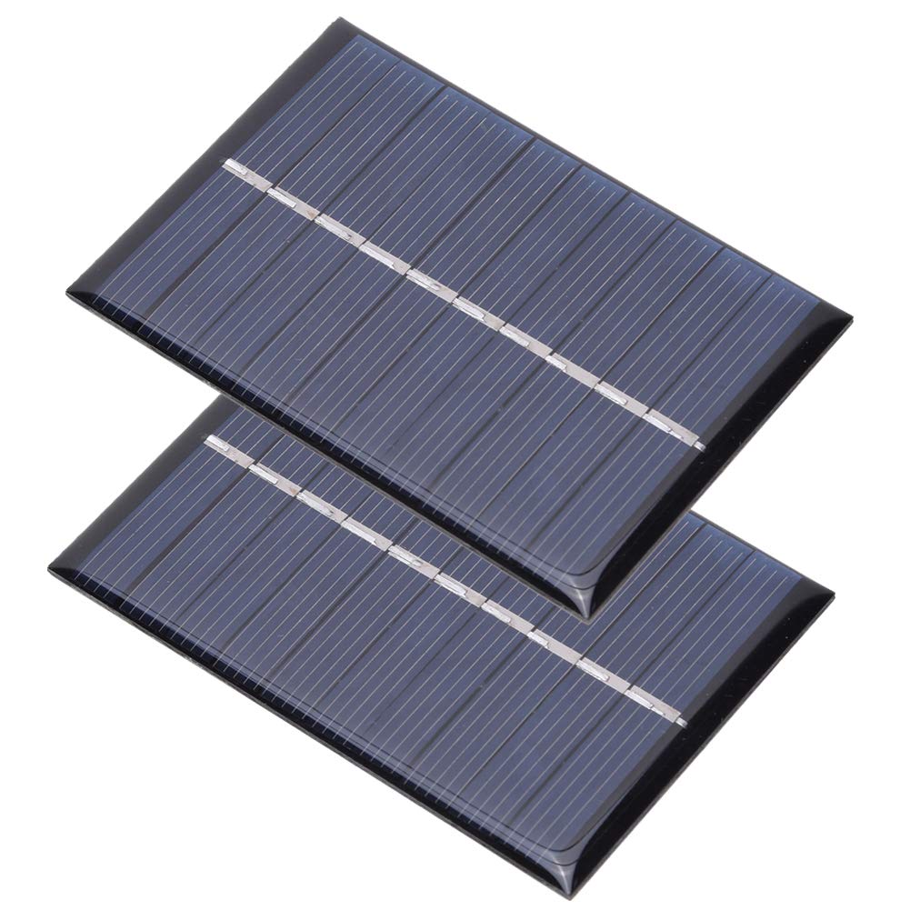 Delaman 2Pcs Solar Panel, Polysilicon Solar Panel Charging Power Board Charger for Small Power Appliances