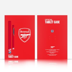 Head Case Designs Officially Licensed Arsenal FC Home 2023/24 Crest Kit Leather Book Wallet Case Cover Compatible with Apple iPad 10.2 2019/2020/2021