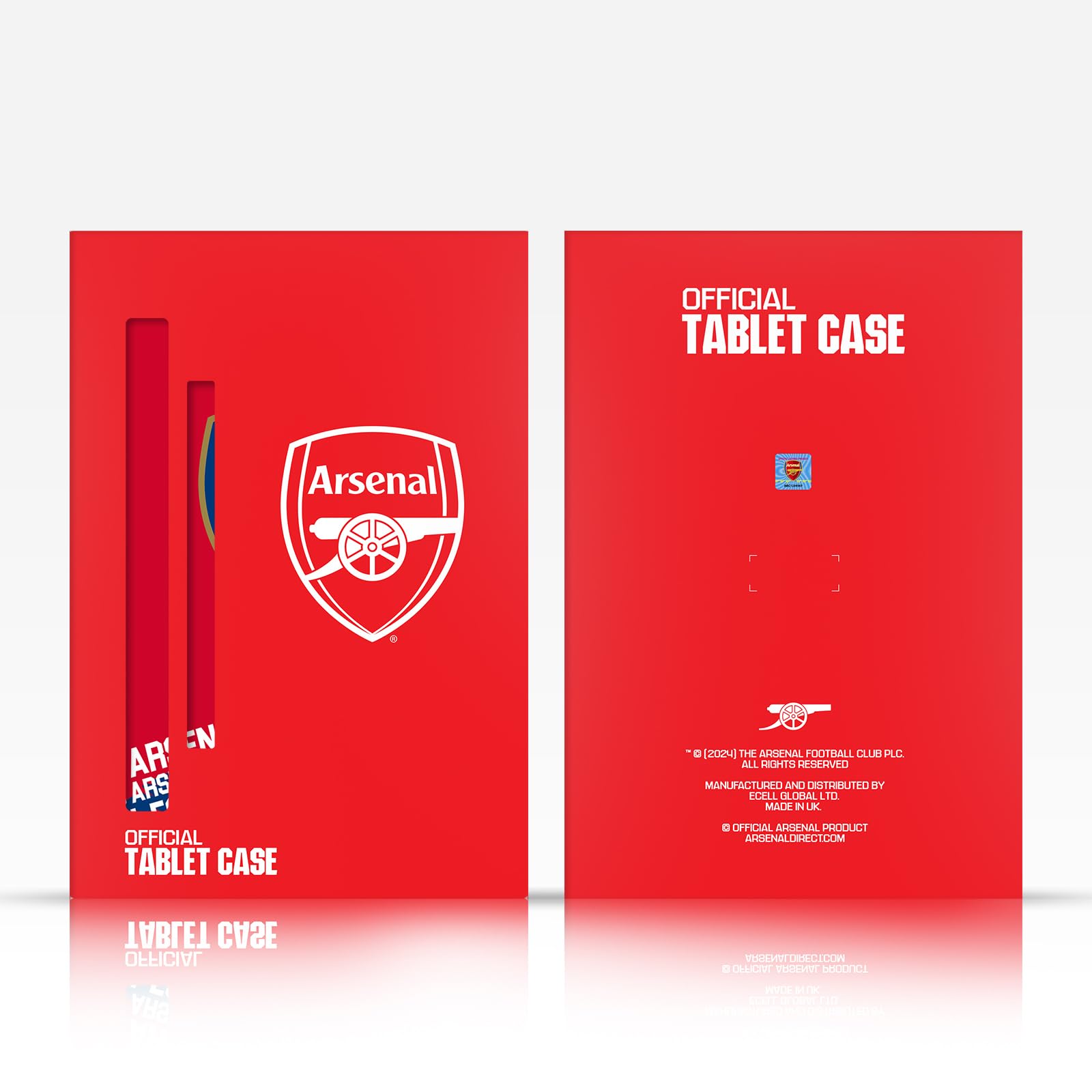 Head Case Designs Officially Licensed Arsenal FC Home 2023/24 Crest Kit Leather Book Wallet Case Cover Compatible with Apple iPad 10.2 2019/2020/2021