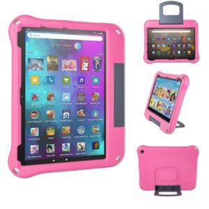 2023 new 10in tablet case for kids(2021/2023 release 11/13th generation),oqddqo ipad light weight anti slip shockproof kids friendly case for 10 inch table (pink)