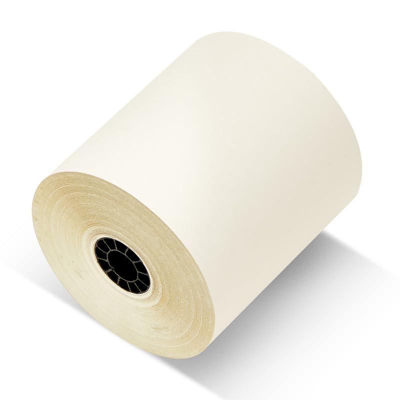 (25 Rolls) 3'' x 95' White/Canary 2 Ply Carbonless Kitchen Printer Paper Cash Register Receipt Rolls for SP2000, UP389, 480, 220, 250, 900, 07901, 07706