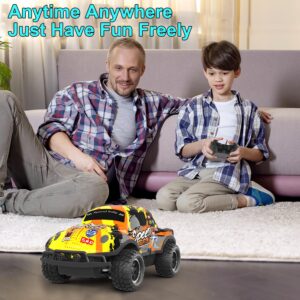 Giociiol Remote Control Car, 1/24 Scale Light Up Racing Car Toys, RC Car for Kids with Cool Led Lights, Hobby RC Cars Toys Birthday Gifts for 3 4 5 6 7 8 Year Old Boys Girls