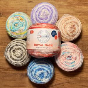 Troyarn Royal Batik (1- Skeins Pack) Ombre Yarn with Rainbow Colors,Soft Yarn for Crocheting and Knitting0 Anti-Pilling Acrylic 1x140 gr (1x383 yds) (10606)