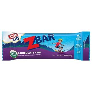 CLIF Kid Zbar - Chocolate Chip - Soft Baked Whole Grain Snack Bars - USDA Organic - Non-GMO - Plant-Based - 1.27 oz. (24 Pack)