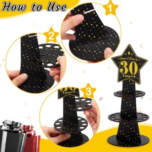 Xylolfsty Cheers and Beers to 30 Years Money Holder 30th Birthday Cash Cake Gifts Black Gold 30th Birthday Money Gifts Idea for Friends Mom Dad Aunt Uncle