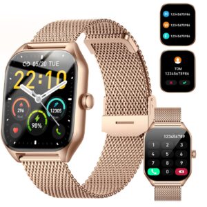 jynzyupo smart watch for men women,(answer/make call) 1.84" touch screen waterproof, 100+ sport modes, fitness activity tracker, heart rate sleep monitor, pedometer, smart watches for android ios