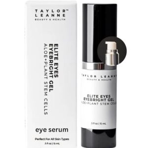 eye firming serum advanced formula with stem cells aloe peptide - anti aging reduce wrinkles fine lines dark circles undereye puffy bag remover 0.5 oz