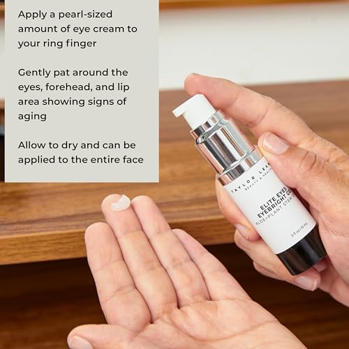 Eye Firming Serum Advanced Formula with Stem Cells Aloe Peptide - Anti Aging Reduce Wrinkles Fine Lines Dark Circles Undereye Puffy Bag Remover 0.5 oz