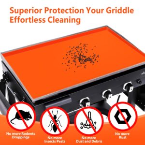 28 Inch Griddle Silicone Mat for Blackstone, Food Grade Heavy Duty Griddle Cover, Protect Blackstone Griddle Buddy from Debris, Rodents, Insects, Dirt and Rust, All Season Reusable Protective Cover