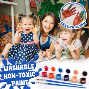 JOAOYO 40 Wooden Magnets DIY Wooden Art Painting Craft Kit for Kids Paint Your Own Wooden Magnets Arts and Crafts Supplies Party Favors for Kids Boys Girls Ages 4 5 6 7 8 9 10 11 12