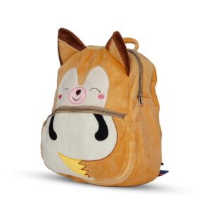 plushify fox toddler backpack - 13 inch yellow backpack for boys and girls, ages 3 and up - adorable and practical companion for little explorers. (fox)