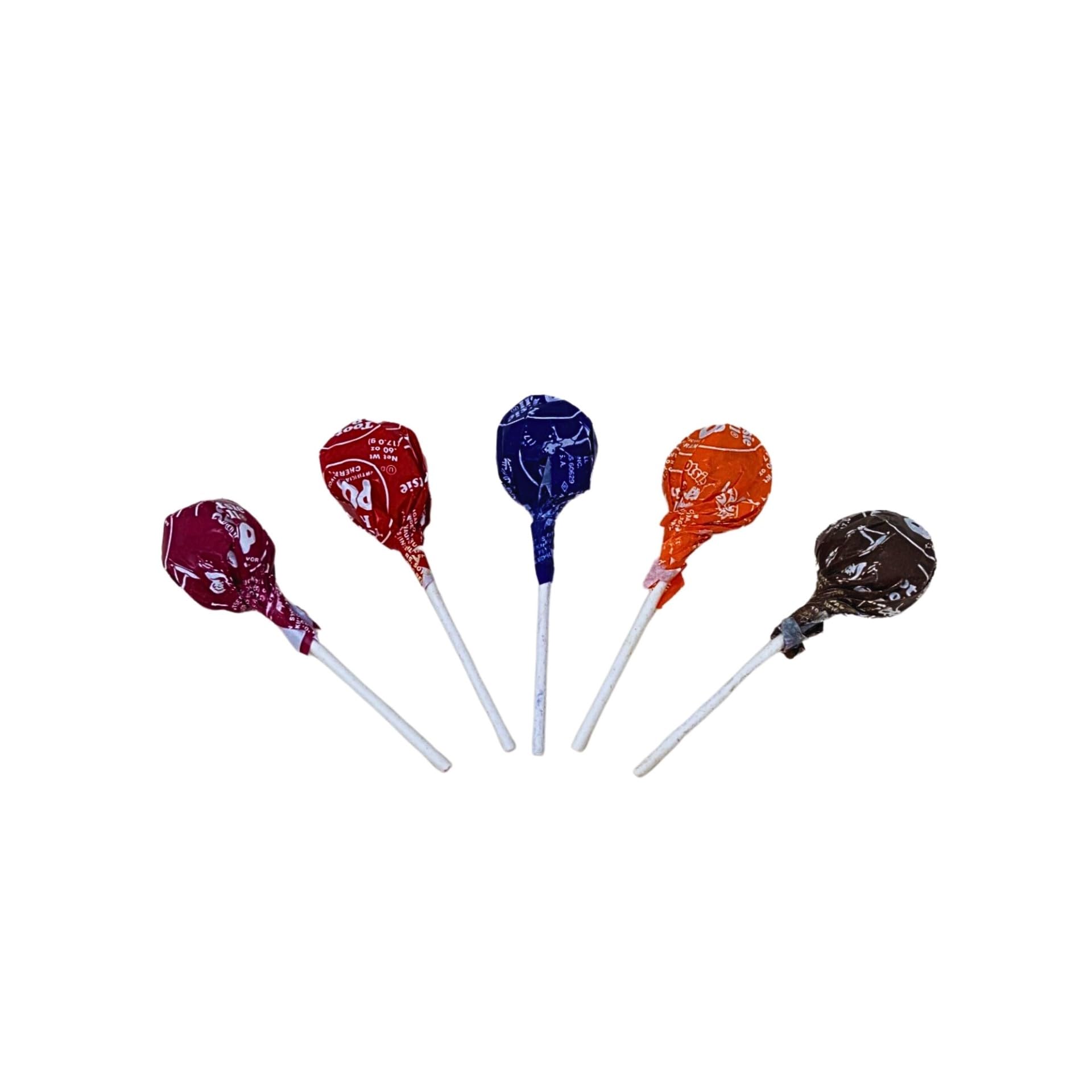 Assorted Fruit Flavored Tootsie Pops 6.5-Lbs- Five Classic Flavors Bulk Pack Of America's Favorite Lollipops - Individually Wrapped (104-Oz)