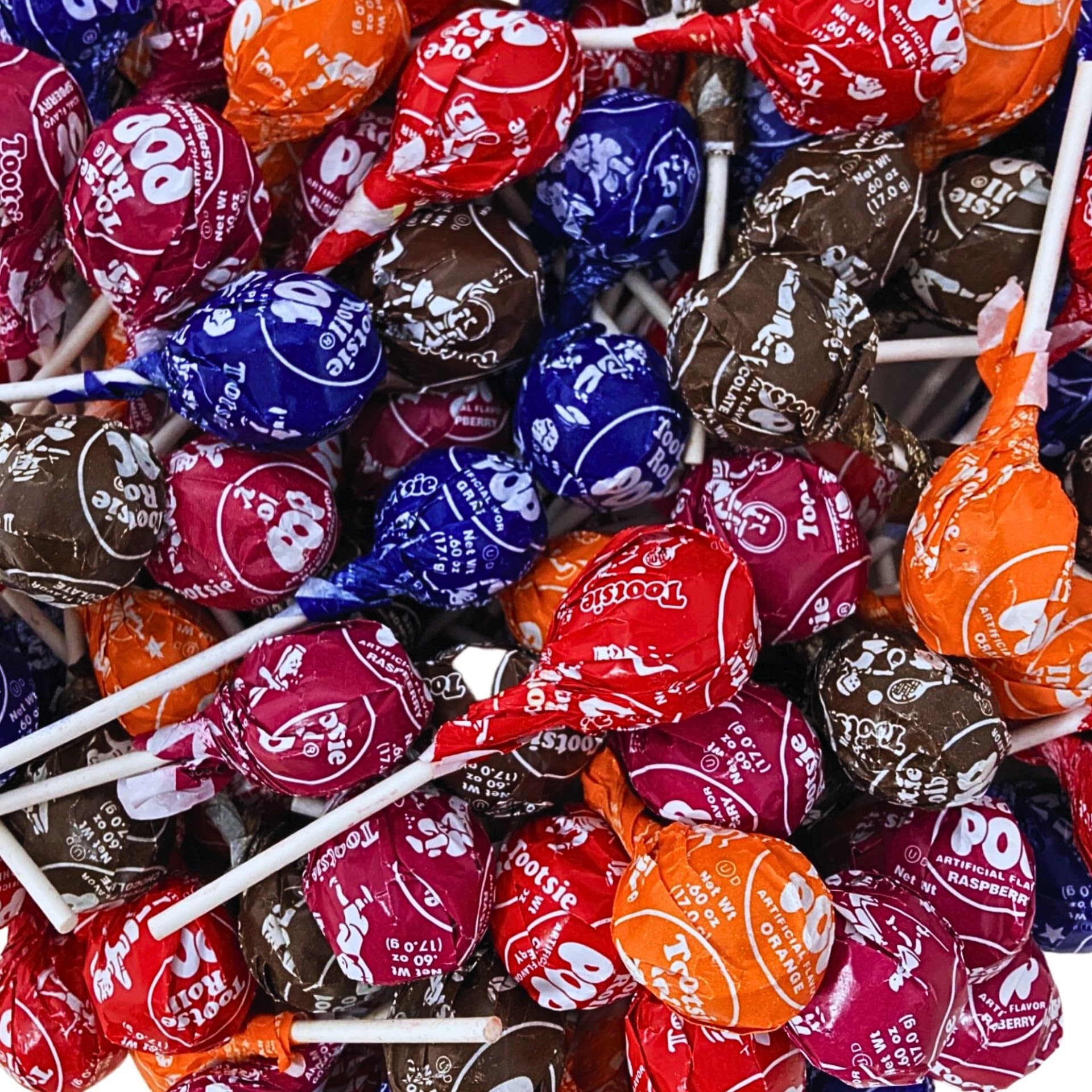 Assorted Fruit Flavored Tootsie Pops 6.5-Lbs- Five Classic Flavors Bulk Pack Of America's Favorite Lollipops - Individually Wrapped (104-Oz)