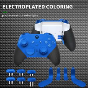 15 in 1 Accessories for Xbox Elite Wireless Controller Series 2,Metal Thumbsticks Replacement Set with 4 Paddles,2 D-pad and Repair Tools for Xbox Elite Series 2 Core Controller (Core Blue)