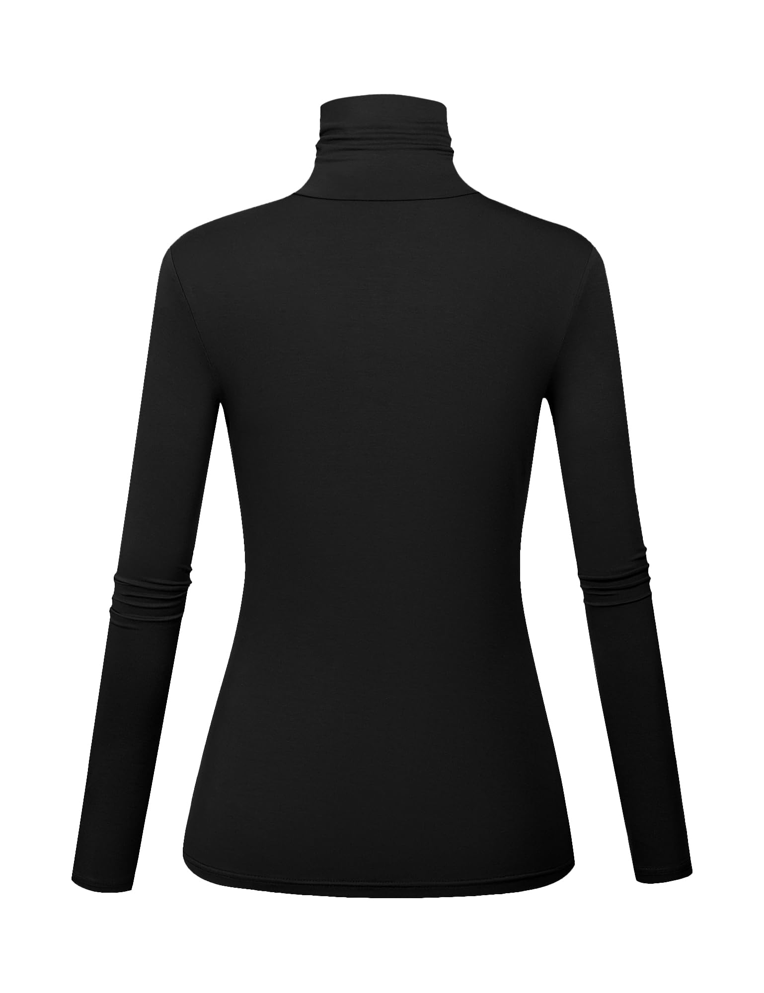 Kindcall Black Long Sleeves Thermal Shirts for Women Turtleneck Dark Academia Clothing Turtle Neck Athletic Casual Tops (Black Medium)