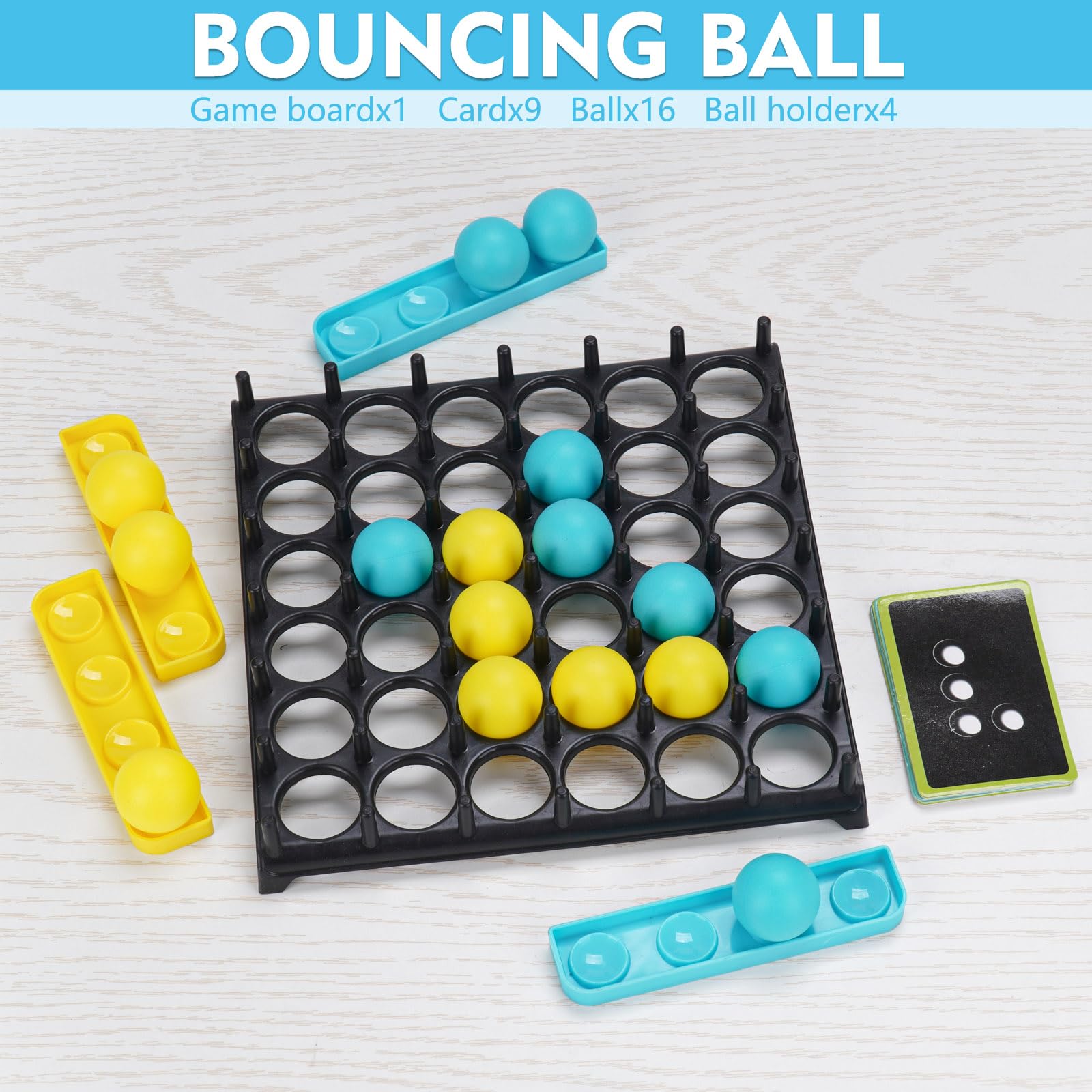 SNJHM Bounce Ball Party Game Table Jumping Ball Toys, Funny Jumping Ball Tabletop Games Family Party Games, Connect Board Games Desktop Bouncing Ball Adults and Kids Toys