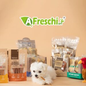 AFreschi Chicken and Turkey Dog Treats (Wrapped Rice Bone+Soft Strip, Pumpkin)