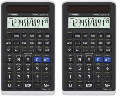 Casio FX 260 Solar II Scientific Calculator 5" x 0.6" x 2.9" (Pack of 2)