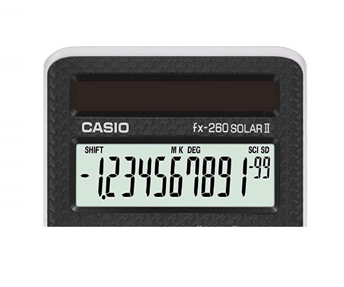 Casio FX 260 Solar II Scientific Calculator 5" x 0.6" x 2.9" (Pack of 2)