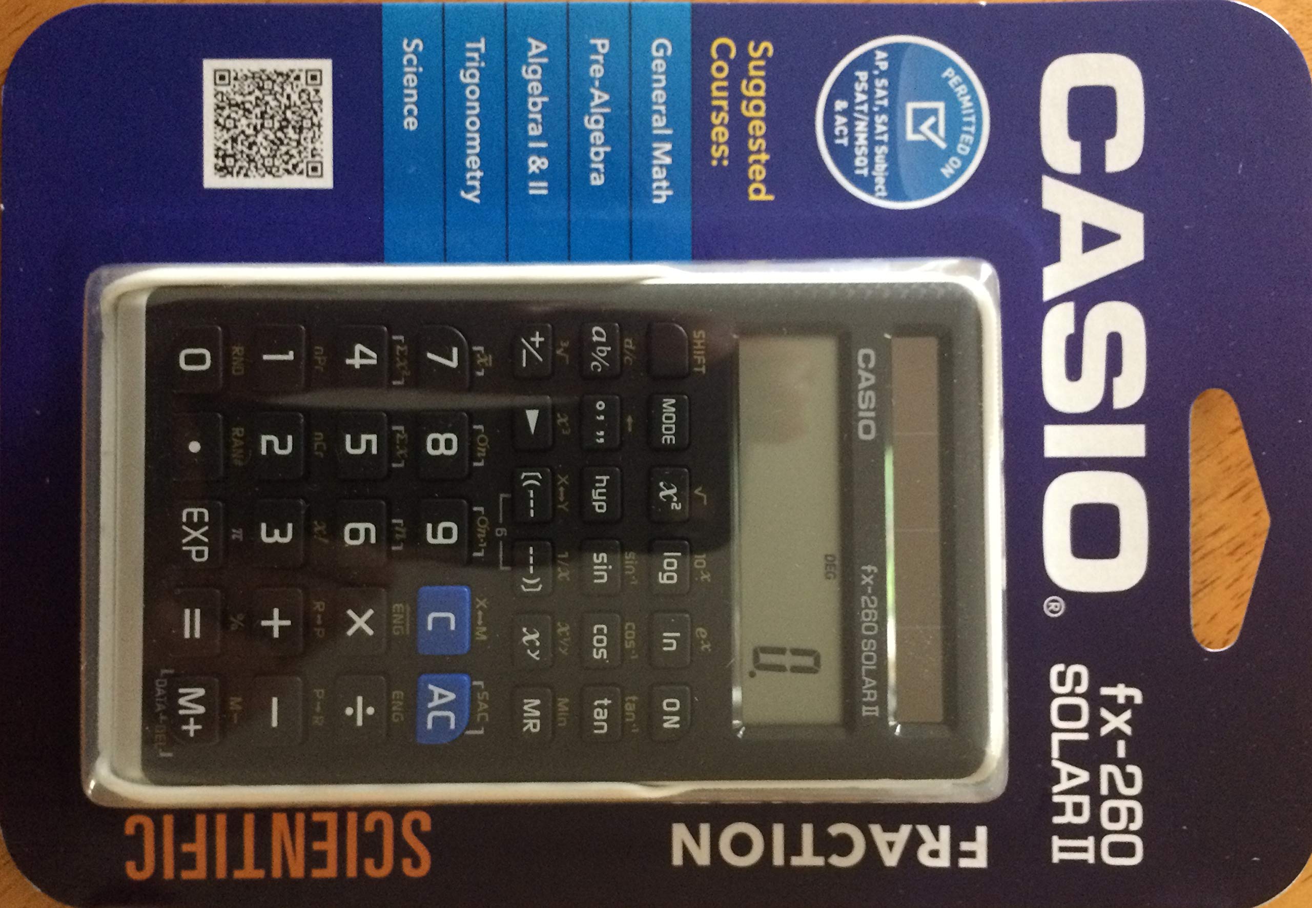 Casio FX 260 Solar II Scientific Calculator 5" x 0.6" x 2.9" (Pack of 2)