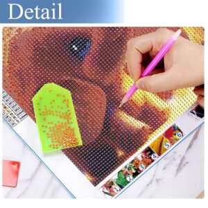 JFYHAB Elephant Diamond Painting Kits for Kids Adluts, Cartoon Animals DIY 5D Full Drill Round Resin Gem Art for Kids Children DIY Diamond Art for Home Wall Decor Gifts (12x12 inch)