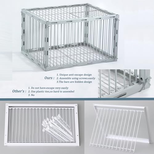 Pigeon Trap with Escape-Proof Design, Pigeon Cage with One-Way Entry, Ideal Pigeon Coop, Chicken and Bird Trap Cage, Portable & Easy Assembly, Unharmful Made of High-Strength Iron and Anti-Rust Paint