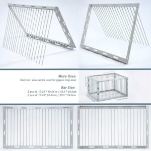 Pigeon Trap with Escape-Proof Design, Pigeon Cage with One-Way Entry, Ideal Pigeon Coop, Chicken and Bird Trap Cage, Portable & Easy Assembly, Unharmful Made of High-Strength Iron and Anti-Rust Paint