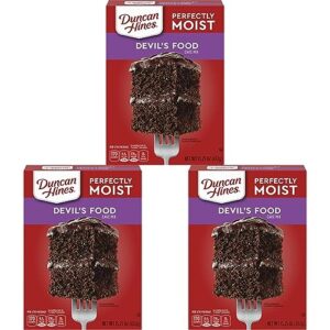 duncan hines classic cake mix, devils food, 15.25 oz (pack of 3)