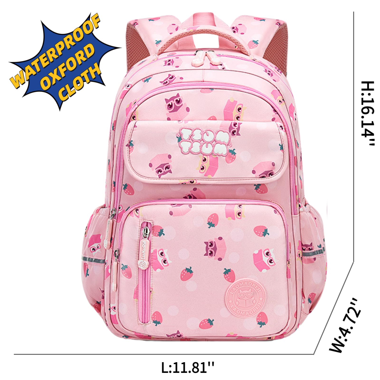 HAPIKI Kawaii Backpack with Cute Accessories 15.6 Inch Laptop Casual Travel Daypacks New Semester Gifts Aesthetic Bag (01-pink,15.6 inch)