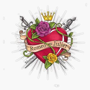 Romeo + Juliet Bumper Sticker Vinyl Decal 5"