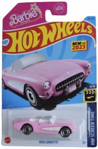 hot wheels 1956 corvette, hw screen time 9/10 [pink] 183/250