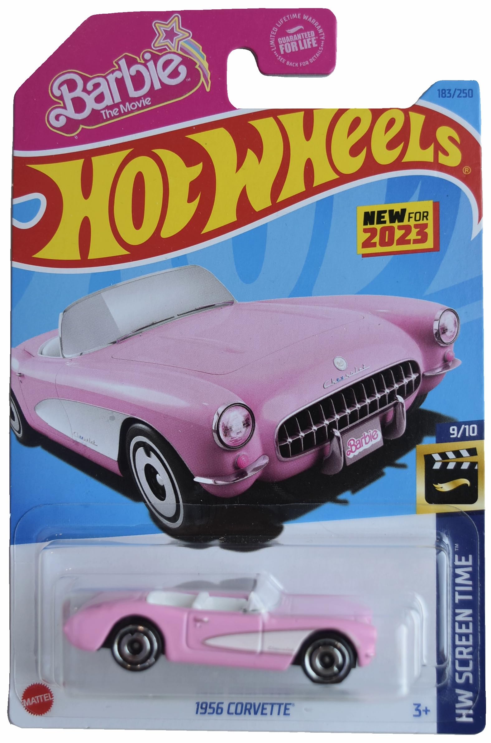 Hot Wheels 1956 Corvette, HW Screen TIme 9/10 [Pink] 183/250