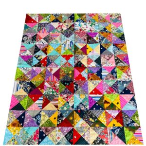 LUMANSUO 50pcs 8" x 8" Cotton Quilting Fabric Squares Fat Quarter Bundles Fabric for DIY Craft Patchwork,Floral